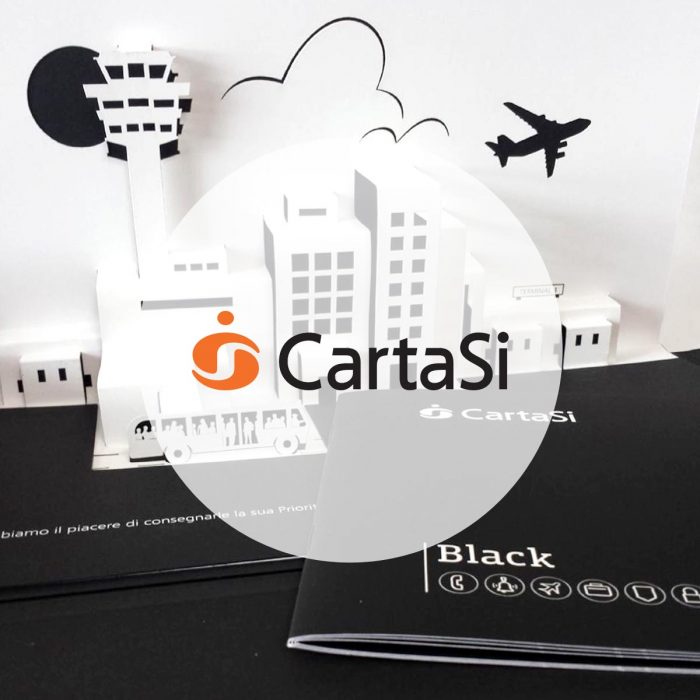 CARTASI: Welcome kit CartaSi Black - Grafiche Moglia Torino
